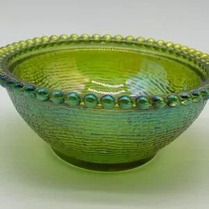 Indiana Glass | Art | Lime Green Iridescent Indiana Glass Hen On Nest ...